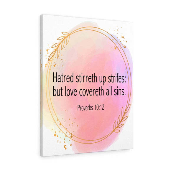 Express Your Love Gifts | Art | Scripture Sign Hatred Stirreth Proverbs ...